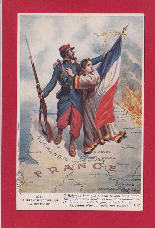 1914 La France accueille la Belgique (Gebraucht) in Orvin für CHF 1.8 ...