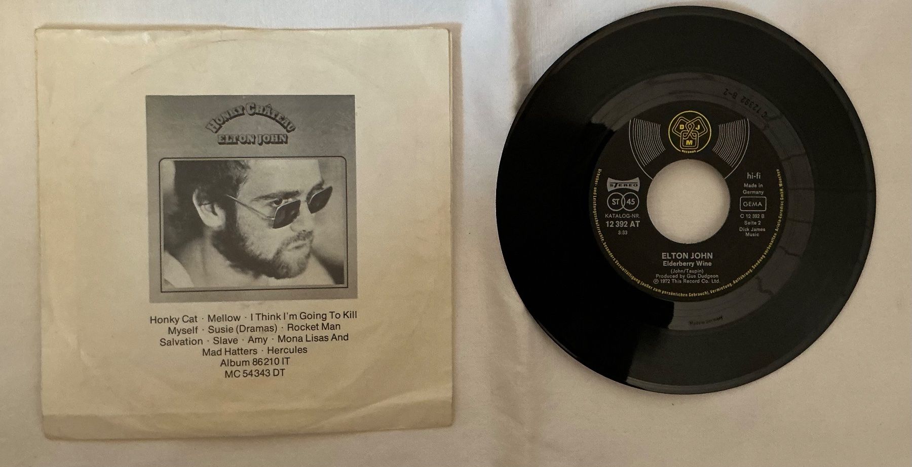 Schallplatte Vinyl Single 7“ Elton John Crocodile Rock 1972 (Gebraucht ...