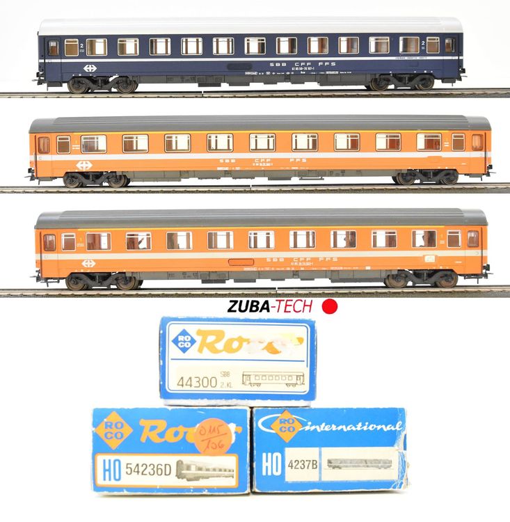 3x Roco RIC Personenwagen der SBB H0 GS mit OVP (Gebraucht) in St ...