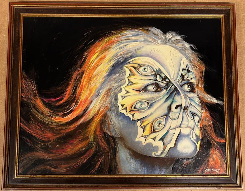 Gemälde Schmetterlings- Gesicht von Robert Ottiger (ID L8) | Kaufen auf ...