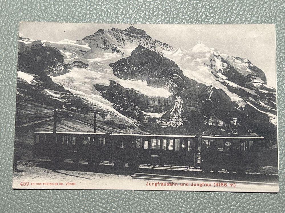 Alte Postkarte Jungfraubahn und Jungfrau 1907 (Gebraucht) in Delémont für CHF 6 – mit Lieferung ...