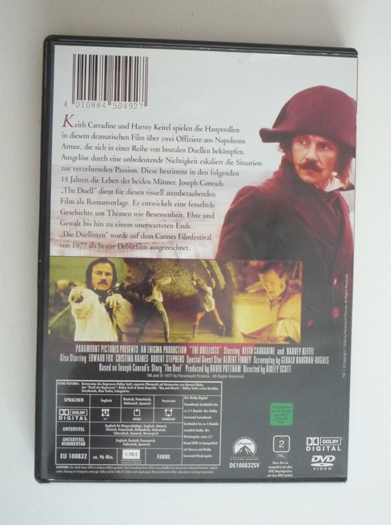 Die Duellisten (DVD) Keith Carradine, Harvey Keitel (Gebraucht) in ...