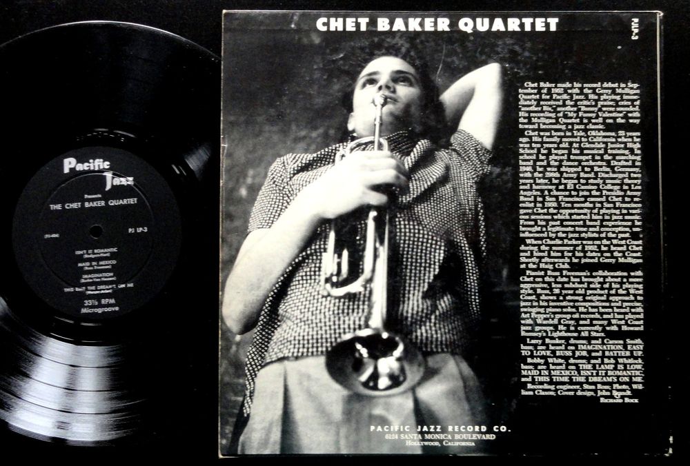 10"-LP CHET BAKER QUARTET Pacific Jazz PJLP-3 USA 1953 JAZZ (Gebraucht ...