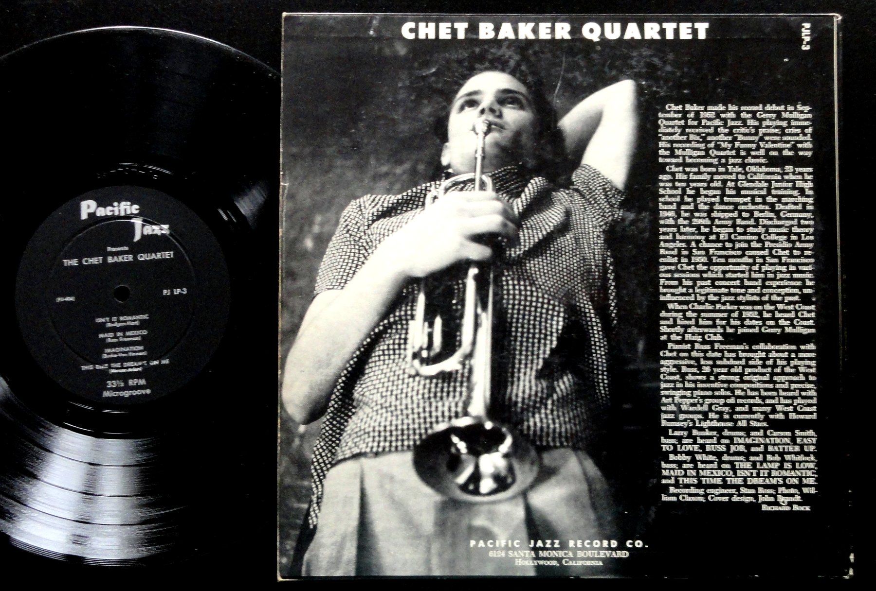 10"-LP CHET BAKER QUARTET Pacific Jazz PJLP-3 USA 1953 JAZZ (Gebraucht ...