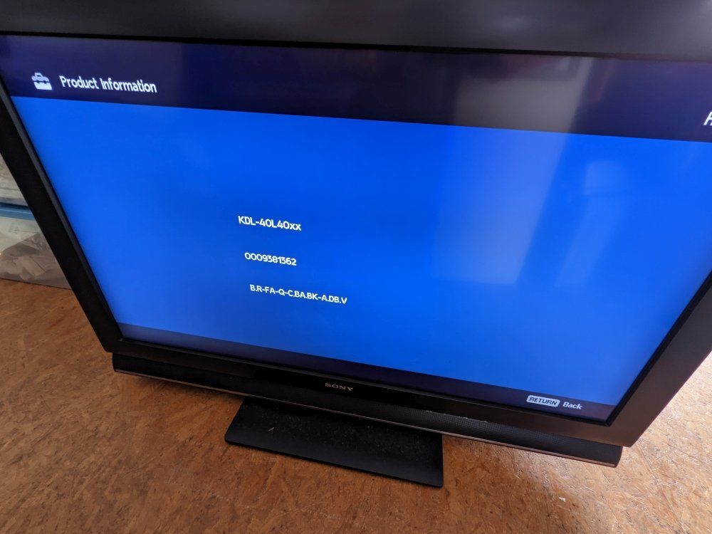 Sony Bravia Fernseher KDL-40L4000 (Gebraucht) in Balzers für CHF 5 ...