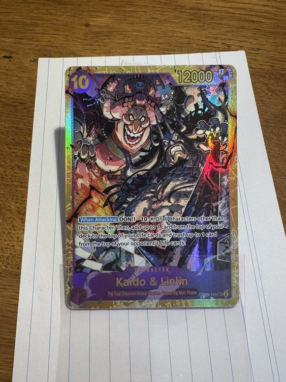 One Piece Secret Rare Big Mom Lin Lin and Kaido (englisch) (Neu (gemäss Beschreibung)) in Bern ...