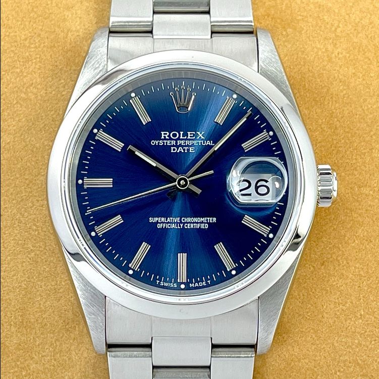 Rolex 15200 Oyster Perpetual Date Paper&Box 1995 Blue Dial | Kaufen auf ...