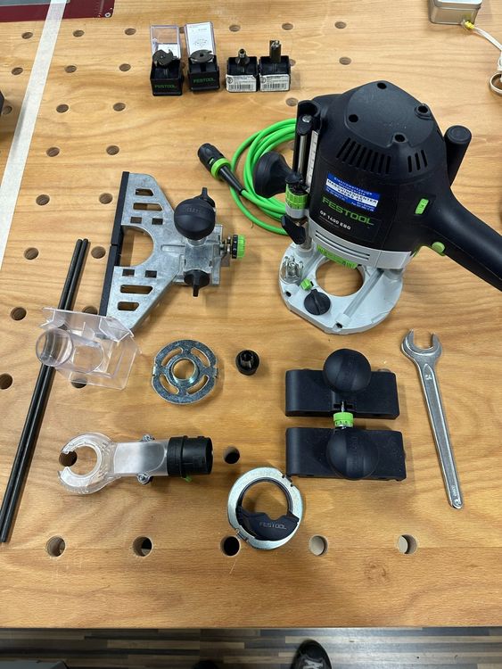 Festool OF1400 EBQ-Plus mit FS-Adapter und Fräsern (Gebraucht) in ...