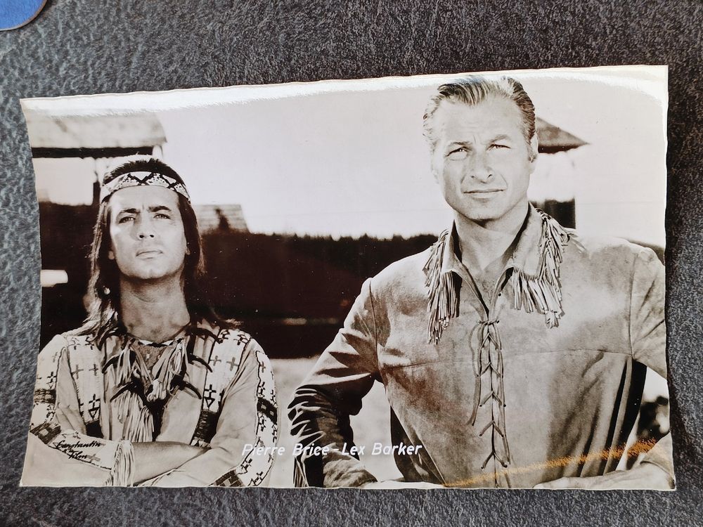 original Photo Autogramm Karten / Winnetou - Lex Barker 1960 (Gebraucht ...