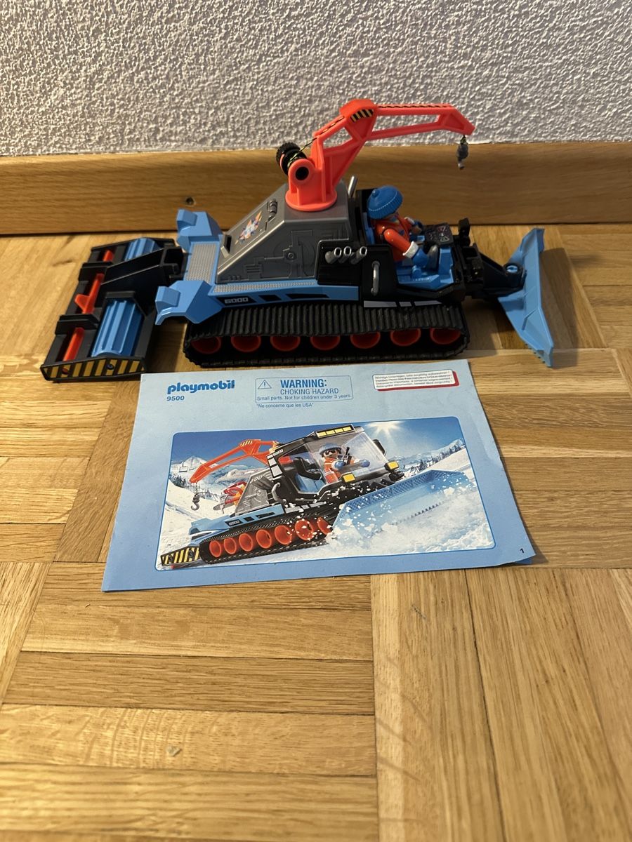 Playmobil Pistenfahrzeug 4143 mit Kran & Figur, Winter ️ (Gebraucht) in ...