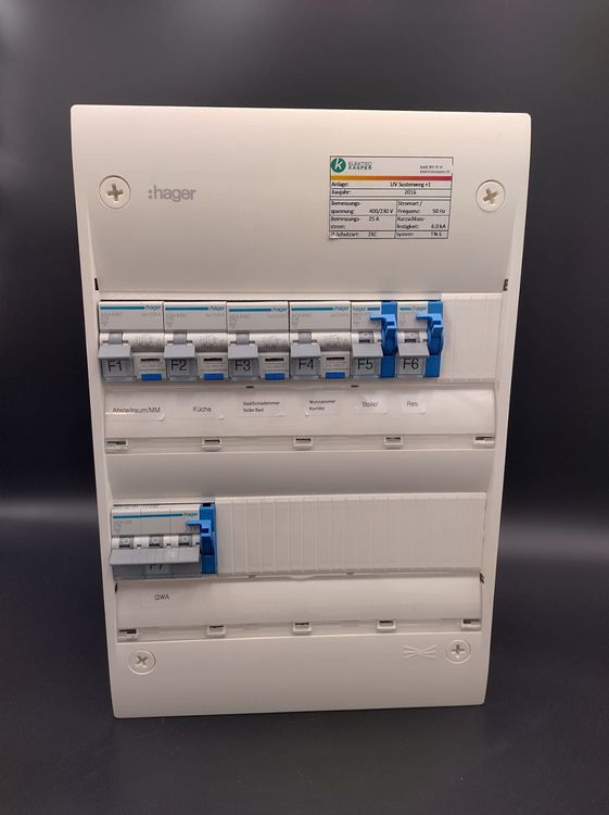 Sicherungskasten / Unterverteilung UV mit 4 Hager FI (Gebraucht) in Winterthur für CHF 175 – mit ...