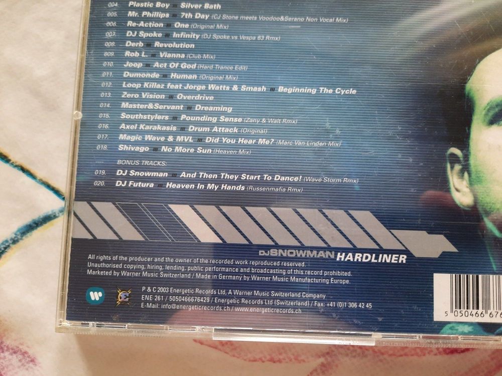 CD DJ Snowman - Hardliner (Gebraucht) in Pully für CHF 6 – mit ...
