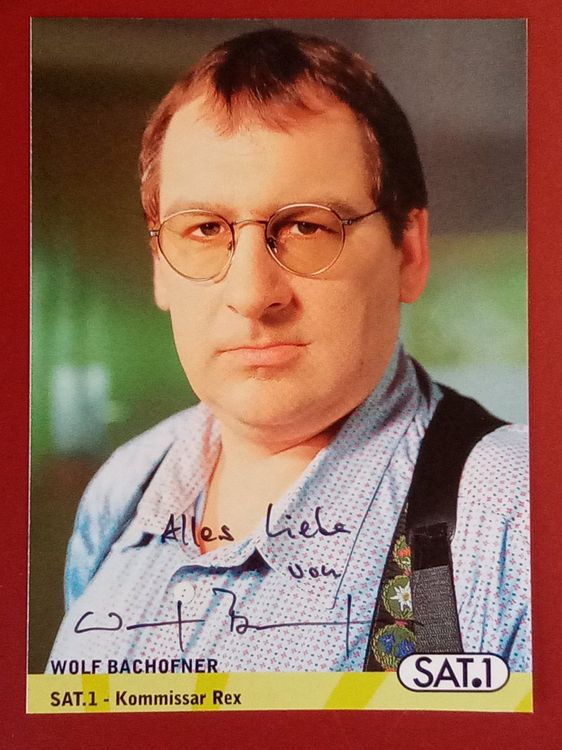 Wolf Bachofner Autogramm signiert Fotopostkarte 10x15cm (Gebraucht) in ...