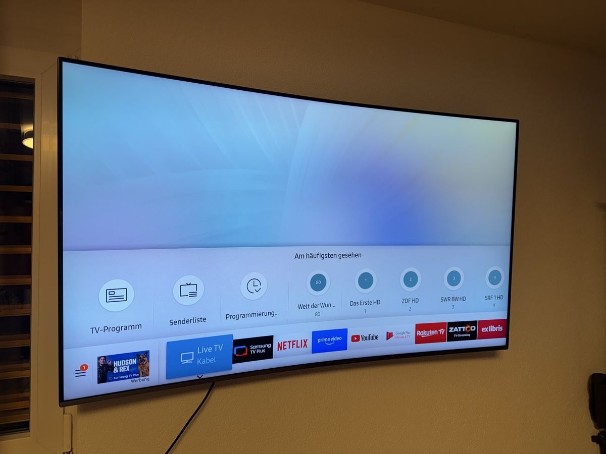 Samsung Curved TV 55 Zoll UE55NU8500 - Top Zustand! (Gebraucht) in ...