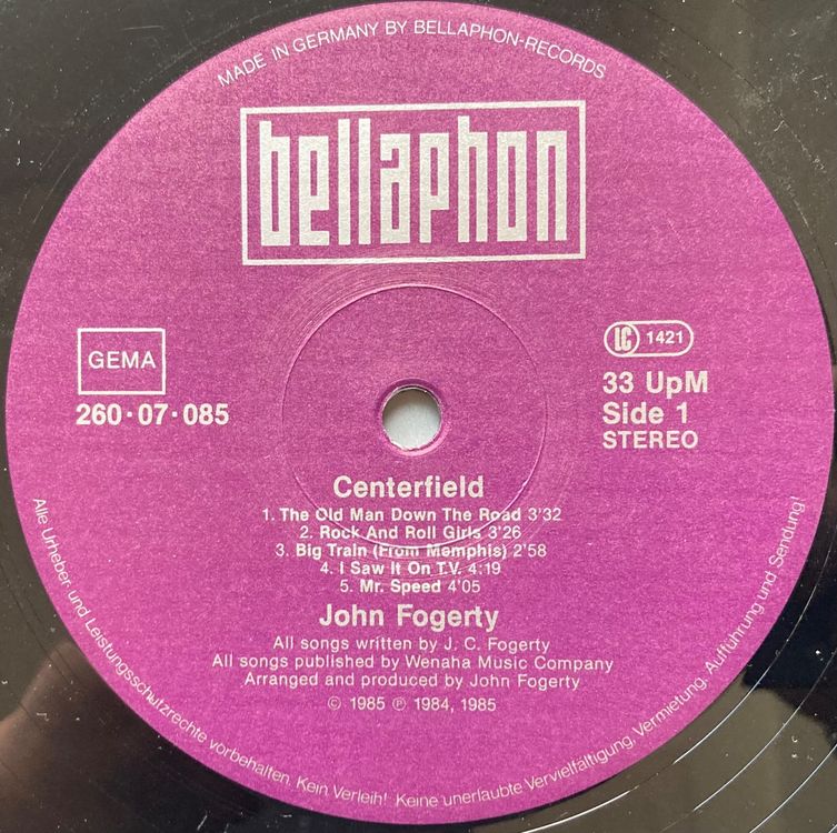 JOHN FOGERTY - CENTERFIELD (Gebraucht) in Poliez-Pittet für CHF 13 – mit Lieferung auf Ricardo ...