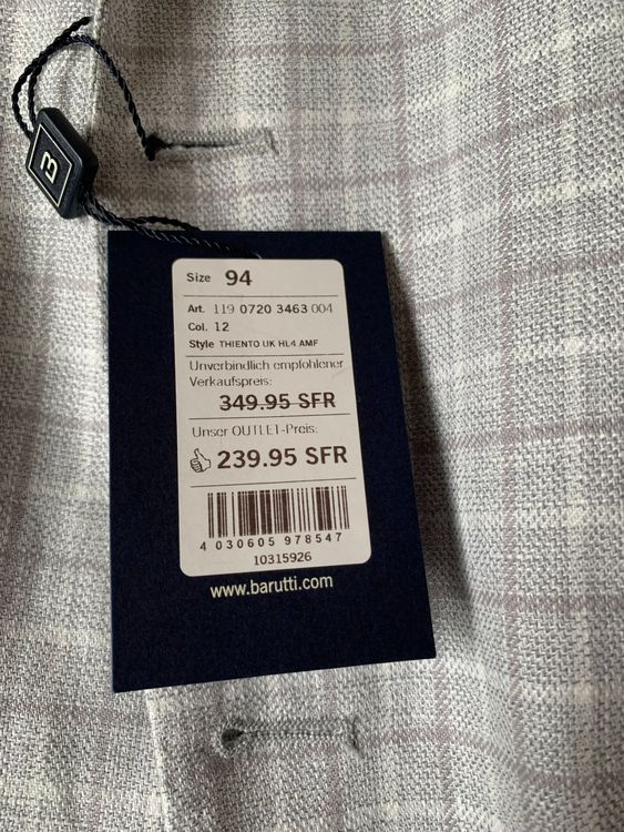 BARUTTI Blazer, Jacke, Veston, Leinen / Baumwolle, Gr. 94 | Kaufen auf ...