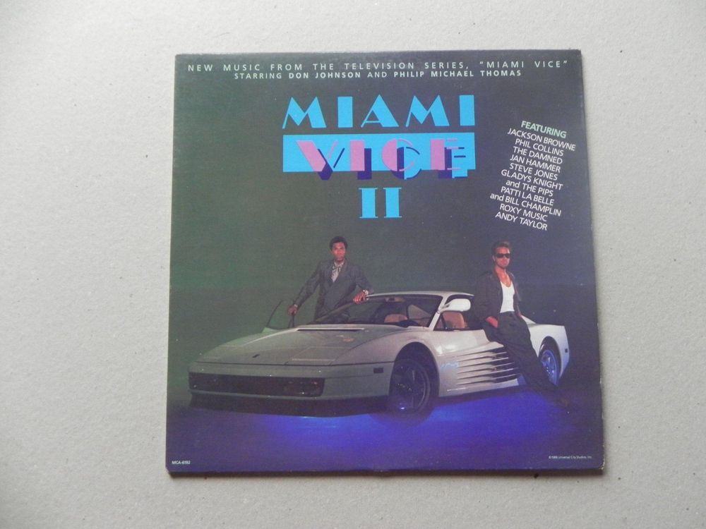 LP Film Soundtrack Miami Vice 2 1986 Phil Collins The Damned (Gebraucht ...