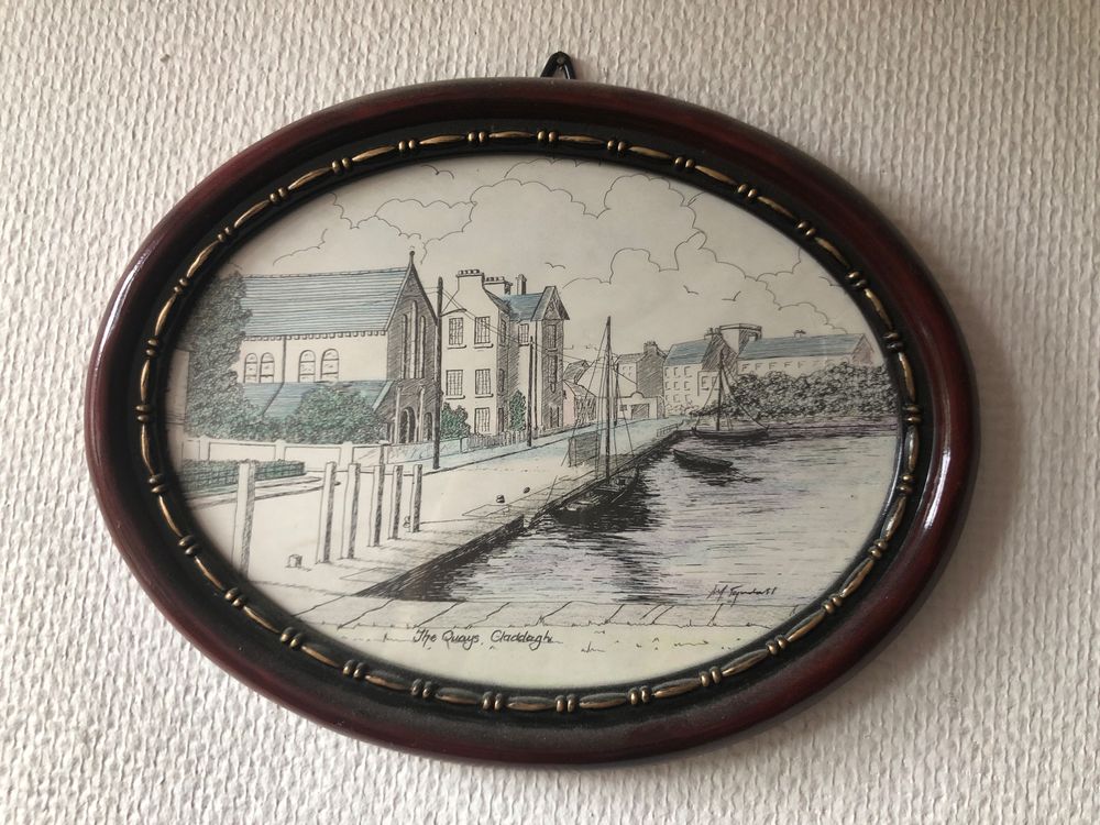 zeichnung aquarelliert claddagh michael tyndall | Kaufen auf Ricardo