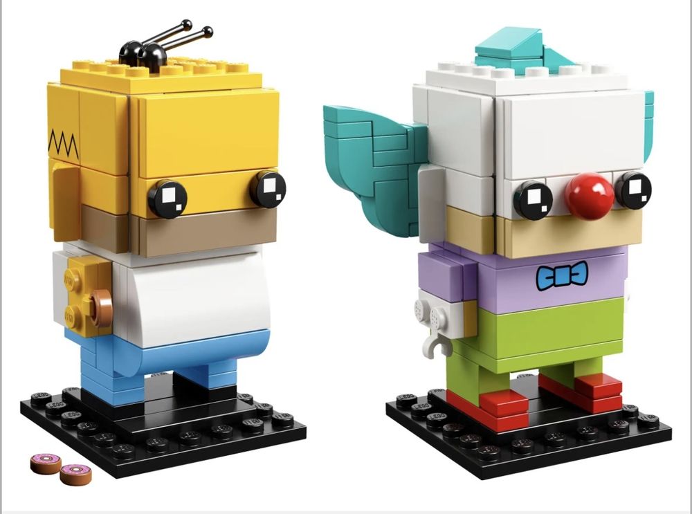Lego Brick Heads The Simpsons Homer & Krusty 41632 (Gebraucht) in ...