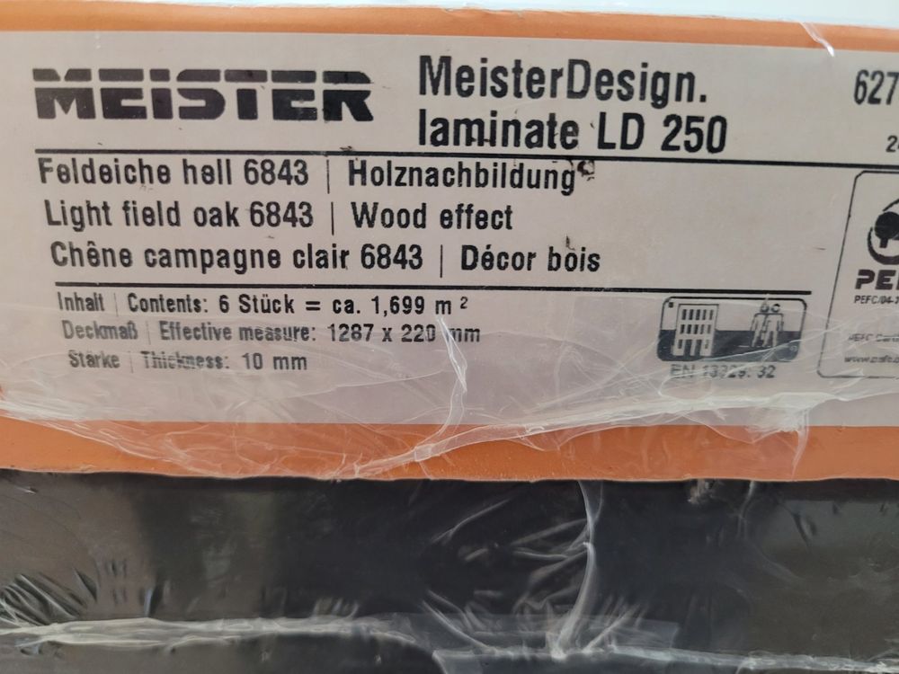 Restposten Meister Laminat Feldeiche hell 6843, 8.5m2 | Kaufen auf Ricardo