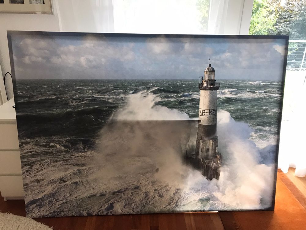 Ikea Wandbild Leuchtturm Björksta (Wandbild und Rahmen) | Kaufen auf Ricardo