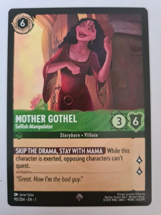 Lorcana, Mother Gothel - Selfish Manipulator, 090/202-EN-1 (Neu (gemäss Beschreibung)) in ...