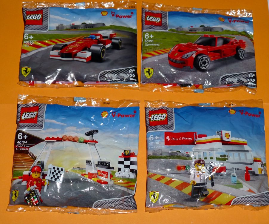 Lego/Ferrari + Shell Polybag Sets 40190/40191/40194/40195 | Kaufen auf ...