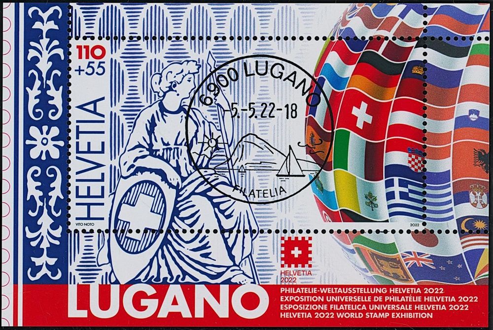 2022 - Lugano - Block - Ersttag Voll ET (Gebraucht) in Schindellegi für CHF 3.5 – mit Lieferung ...