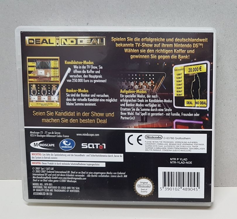 Deal or No Deal gewinnen Sie gegen die Bank! DS (Gebraucht) in ...