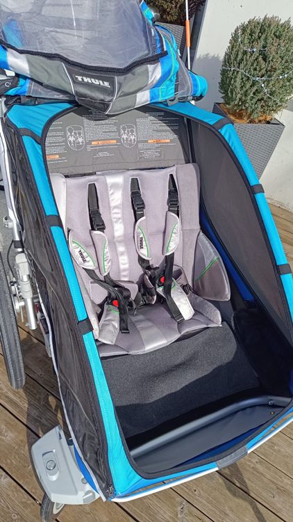 Thule Chariot CX2 Velo Anhänger + Buggy Set + 2x ezHitch | Kaufen auf Ricardo