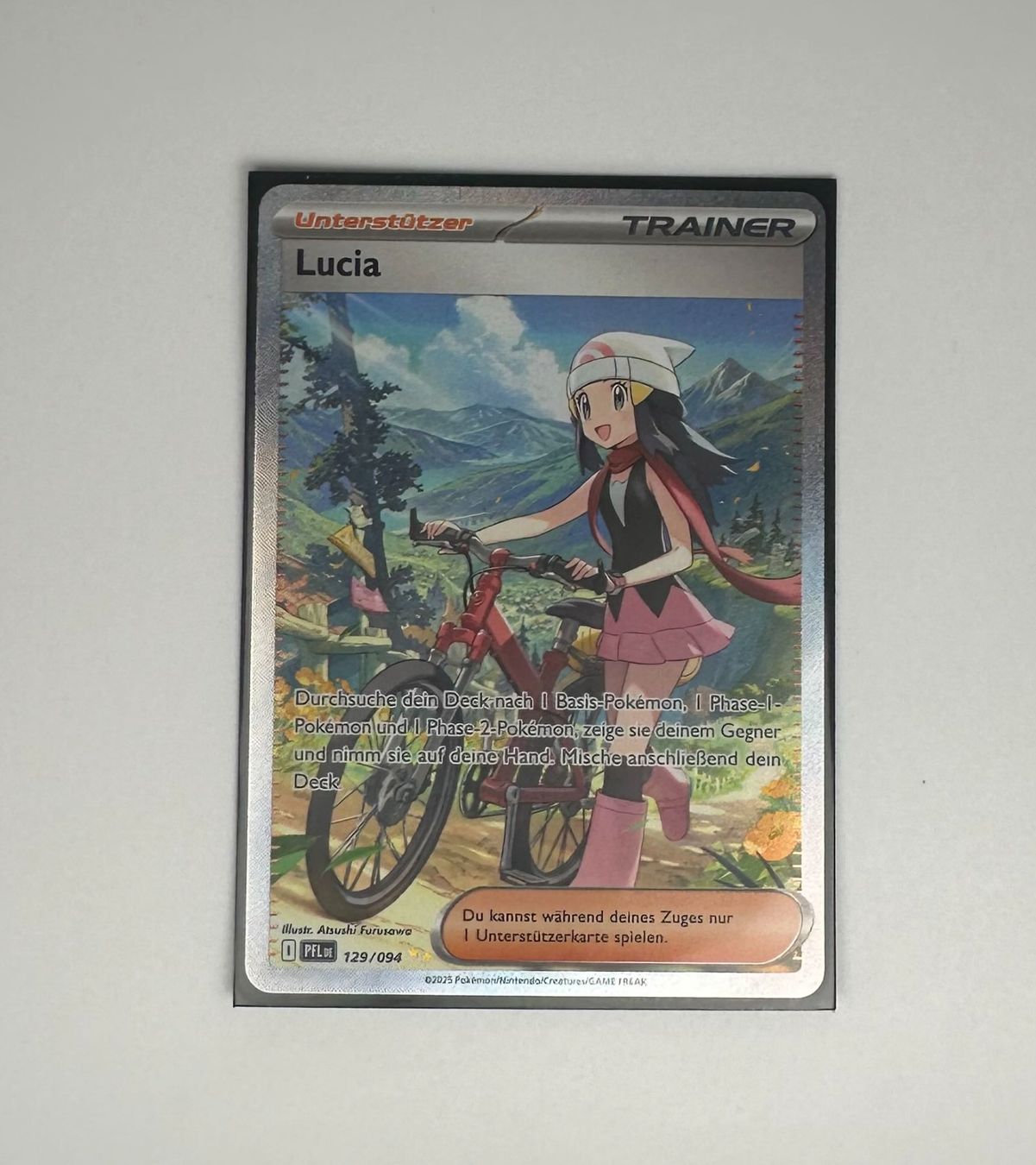 Pokemon Lucia 129/094 Trainer Karte Deutsch (Neu (gemäss Beschreibung ...