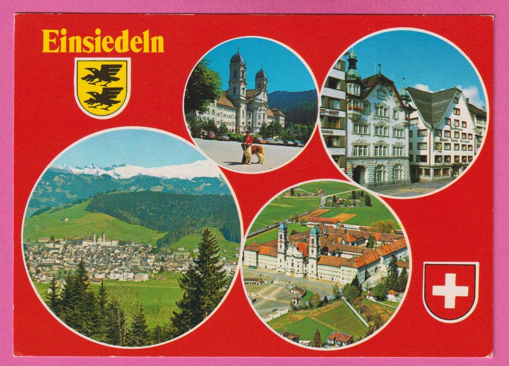 Einsiedeln gel 1993 4-Bild Karte (Gebraucht) in Einsiedeln für CHF 1 – mit Lieferung auf Ricardo ...