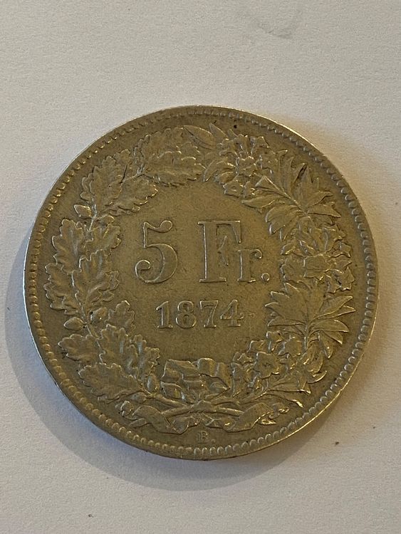 5.- 1874 Sitzende Helvetia B. (1) | Kaufen auf Ricardo