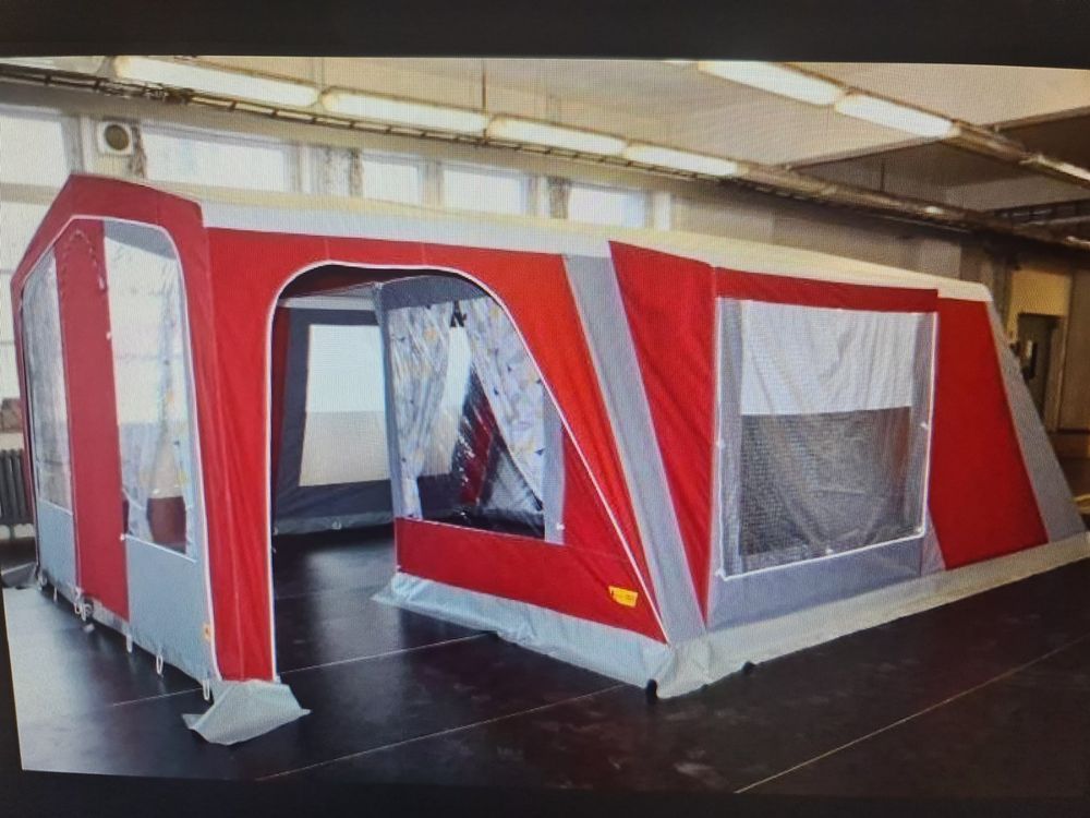 Spatz Familien-Steilwandzelt (CH) Mod. Albena 7985 Hauszelt (Gebraucht ...