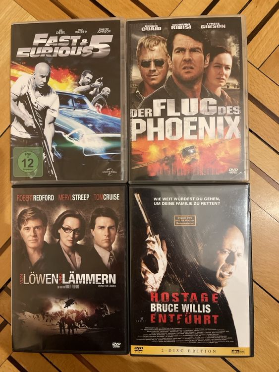 4 DVDs Action Thriller Top Filme Löwen lämern Phoenix (Gebraucht) in St. Gallen für CHF 4 – mit ...