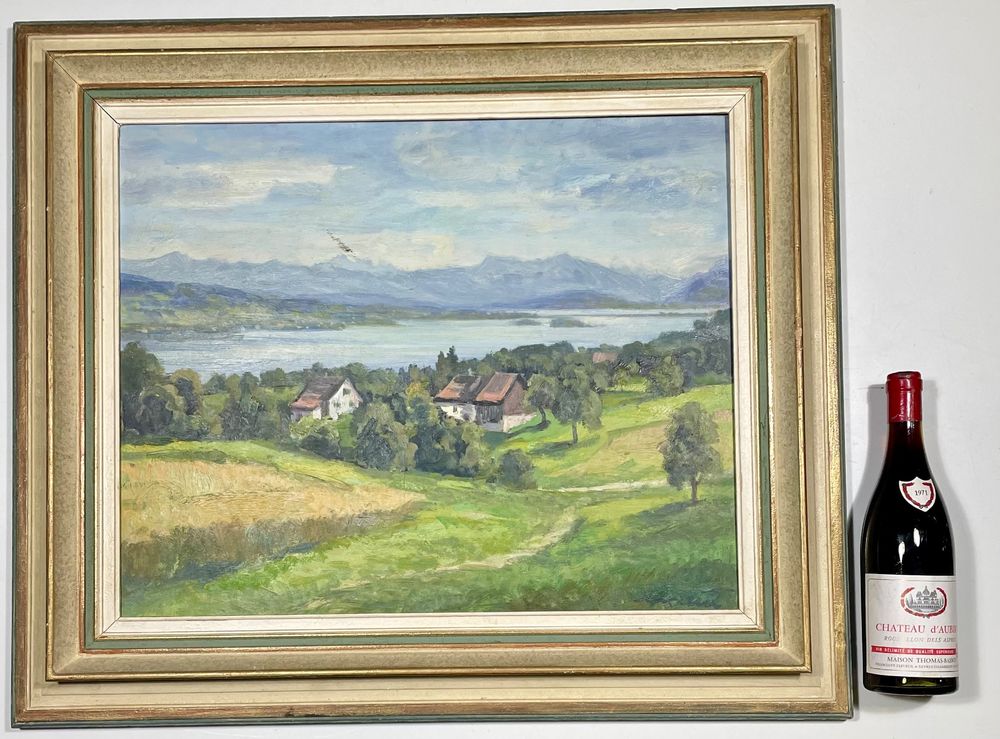 Max KELLER (1916-1982) Grosse Orig. Landschaft Gemälde | Kaufen auf Ricardo