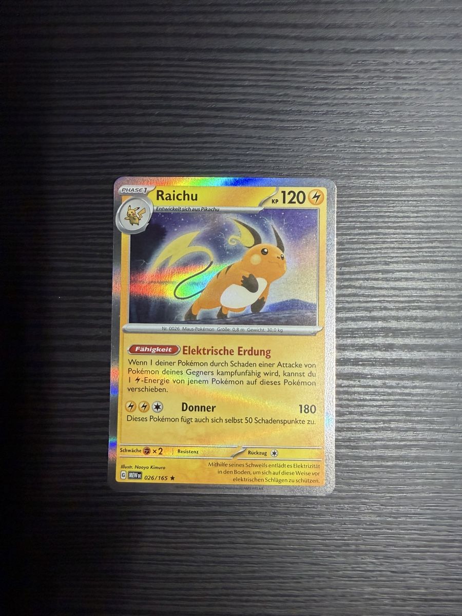 Pokemon TCG 151/Raichu 026-165[Holo]🇩🇪 (Neu (gemäss Beschreibung)) in Lenzburg für CHF 1 – mit ...