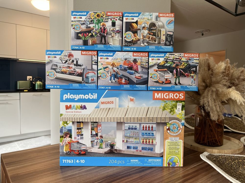Playmobil Migros Mania komplette Sets (Neu und originalverpackt) in Oberrohrdorf für CHF 200 ...