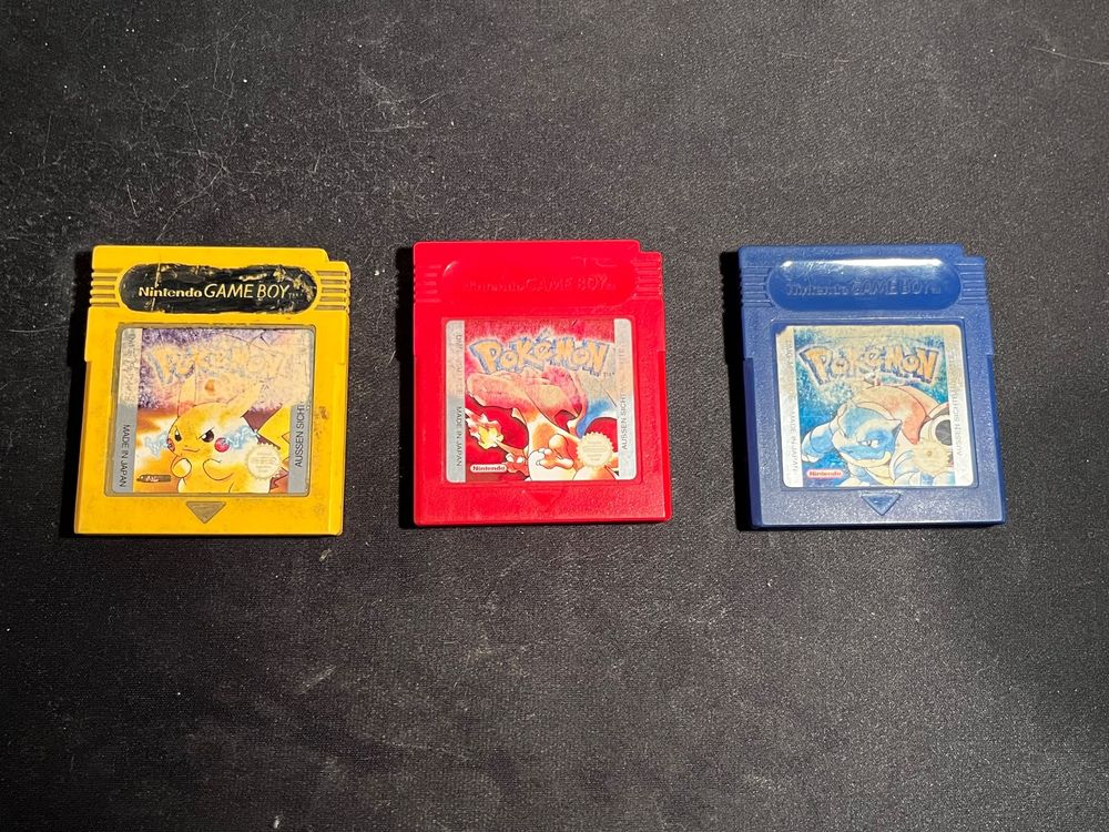 Pokemon Blaue Gelbe und Rote Edition Gameboy Deutsch | Kaufen auf Ricardo