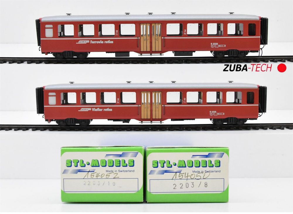 STL-Models 2x Personenwagen RhB H0m OVP (Gebraucht) in St. Gallen für ...