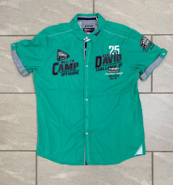 Camp David Herren Hemd kurzarm Regular Fit Gr. M (Gebraucht) in Biberen ...