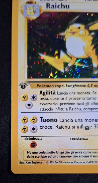 Raichu 14 Base Set holo 1999 (Nuovo (secondo la descrizione)) a ...