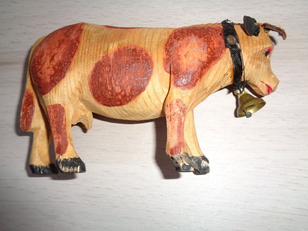 ALTE KUH HOLZKUH GESCHNITZT HANDARBEIT ORIGINAL ALT | Kaufen auf Ricardo