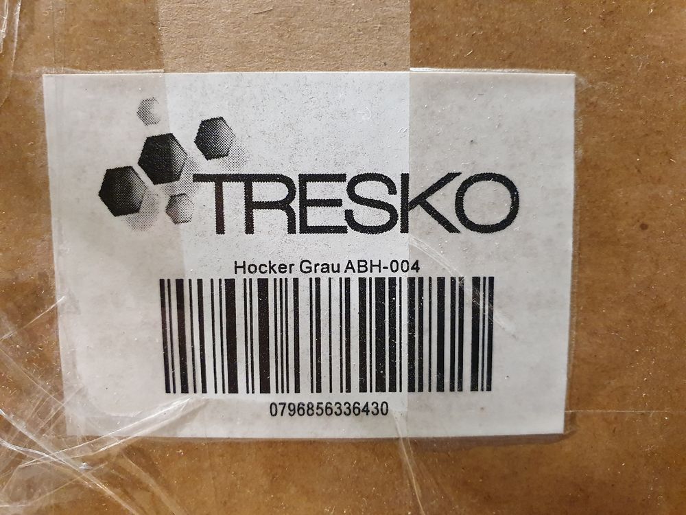 Neuwertiger, grauer TRESKO Arbeitshocker ABH-004 (Neu und ...