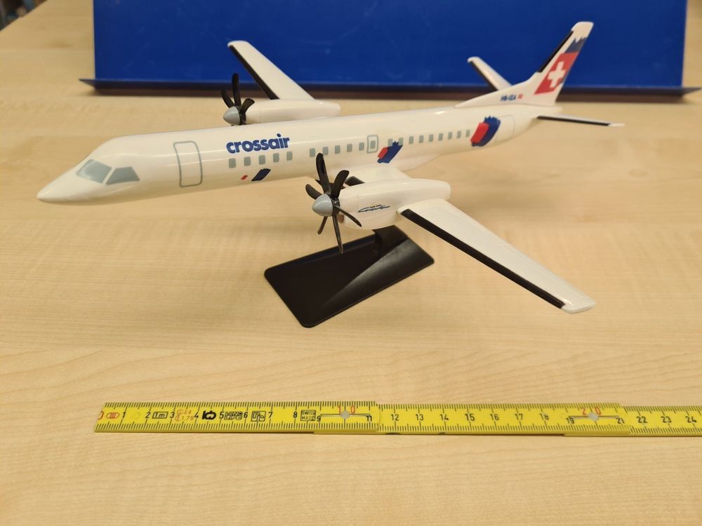 1:100 Crossair Saab2000 Flugzeug Modelll (Gebraucht) in Bachenbülach ...