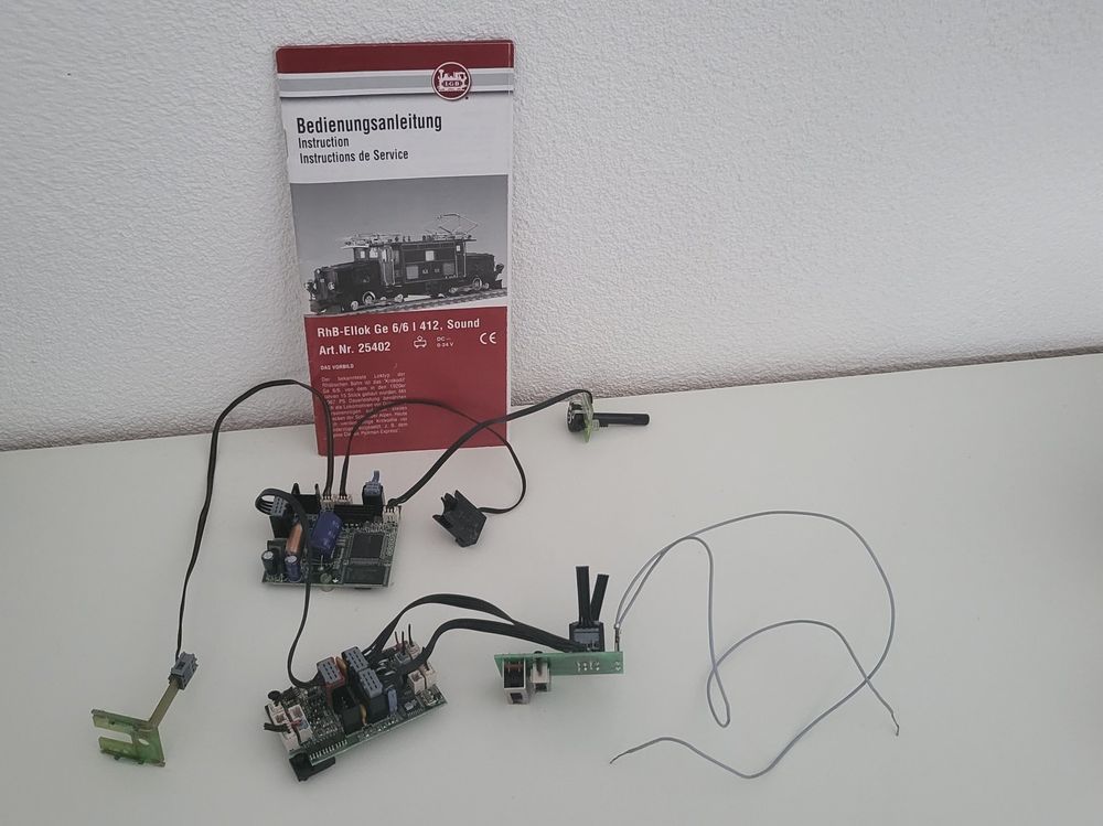 Decoder mit Sound für RhB Ge 6/6 Krokodil aus LGB 25402 (Gebraucht) in ...