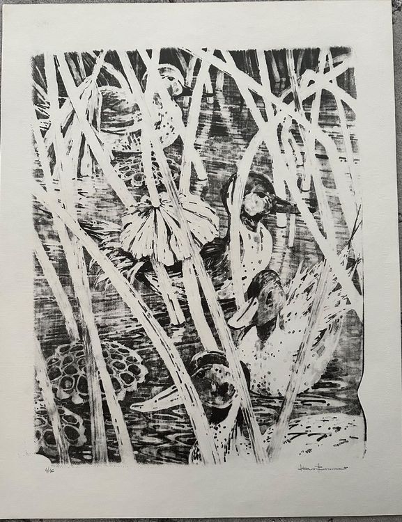 KLAUS BRUNNER LITHOGRAPHIE SIGNIERT NUMMERIERT BLATT 14/15 (Gebraucht ...