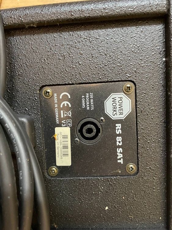 Power Works RS15 Sub + 2x RS82 Sat + Panasonic AV Receiver (Gebraucht ...