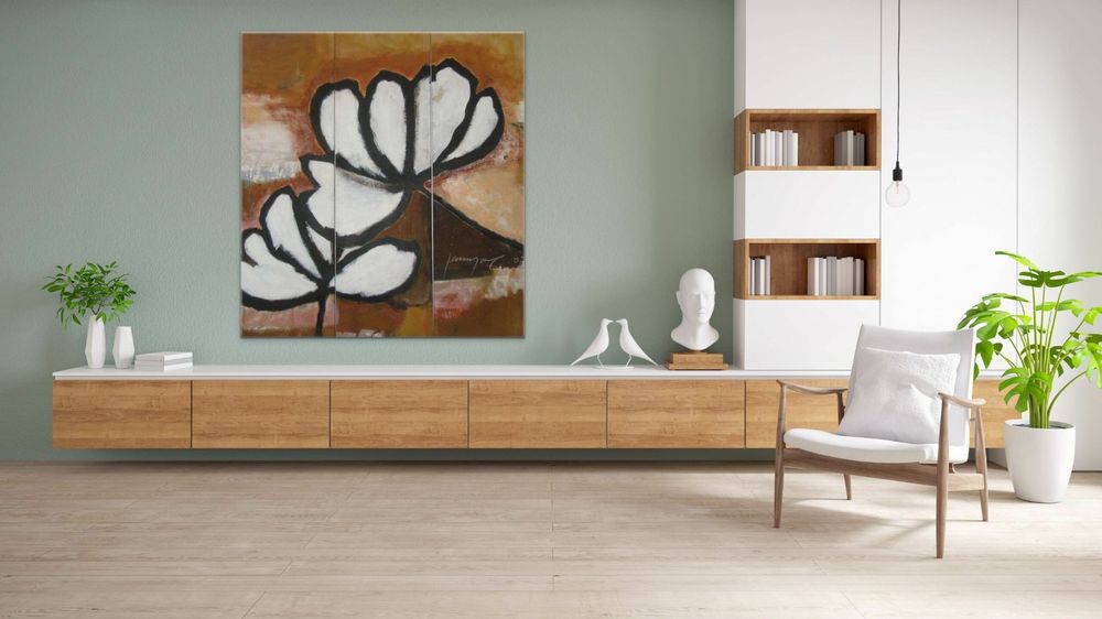 Triptychon (3-teiliges Bild) "Tulips" von Jenny We (Gebraucht) in Büren an der Aare für CHF 8500 ...