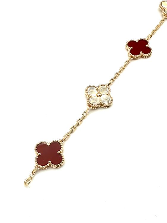 VAN CLEEF. Collection "Alhambra vintage", bracelet or rose (Gebraucht ...
